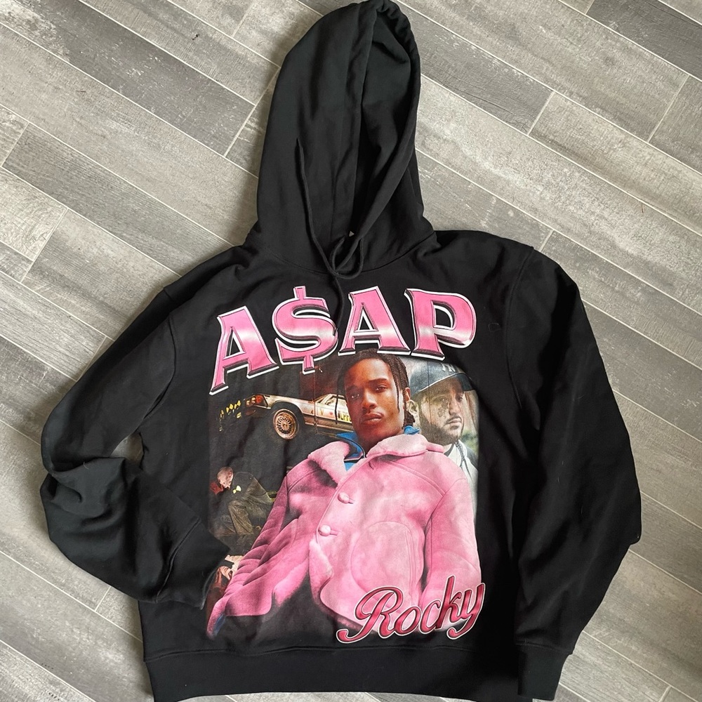 Rare Asap Rocky Yams Bootleg Rap Hoodie - Gem